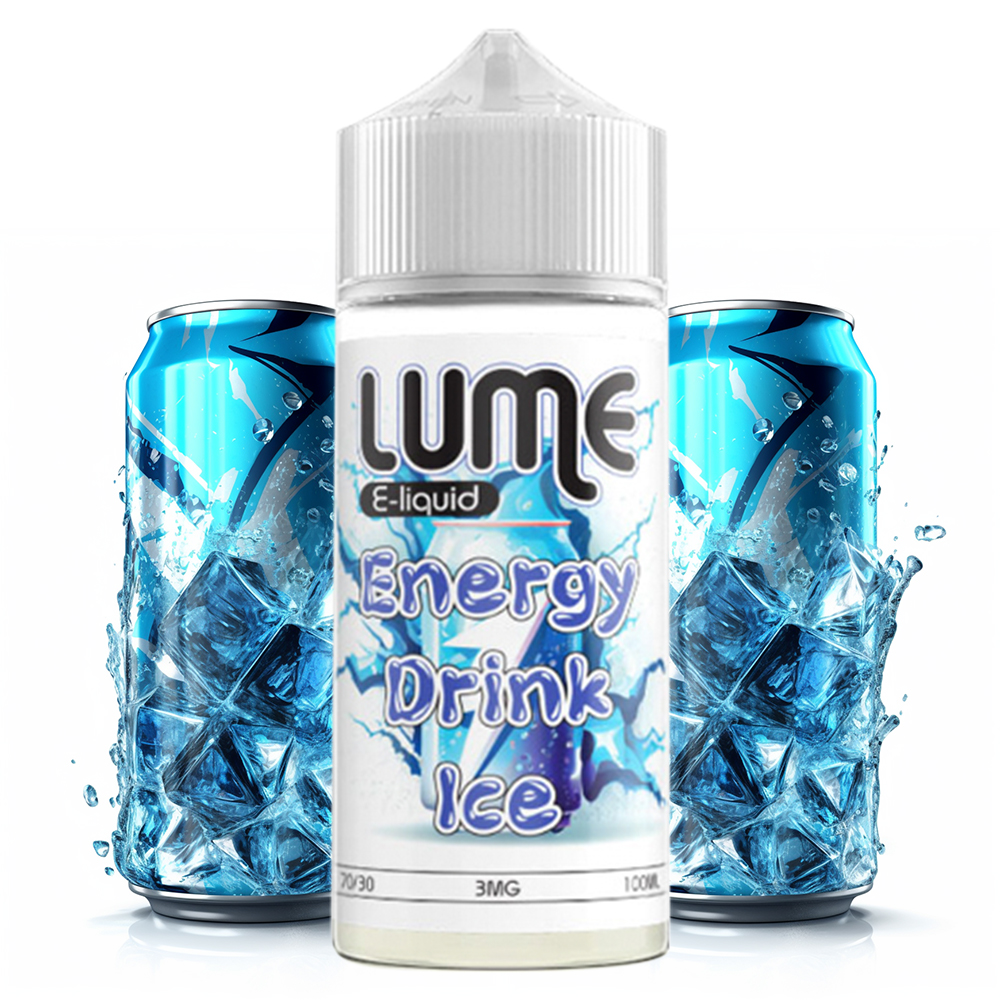 LUME - LUME ENERGY DRINK ICE 30ml in 100ml bottle (LONG FILL) 3mg